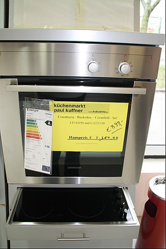 Backofen CF 110250 CA 321150 CONSTRUCTA Backofen Ceranfeld Set 