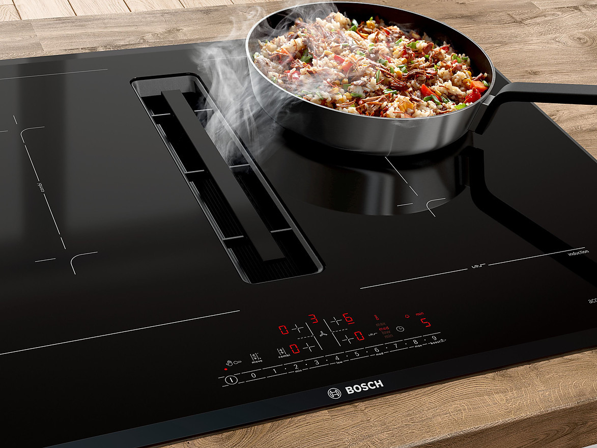 Bosch | Induktionskochfeld mit integriertem Dunstabzug Bosch | Induktionskochfeld mit integriertem Dunstabzug